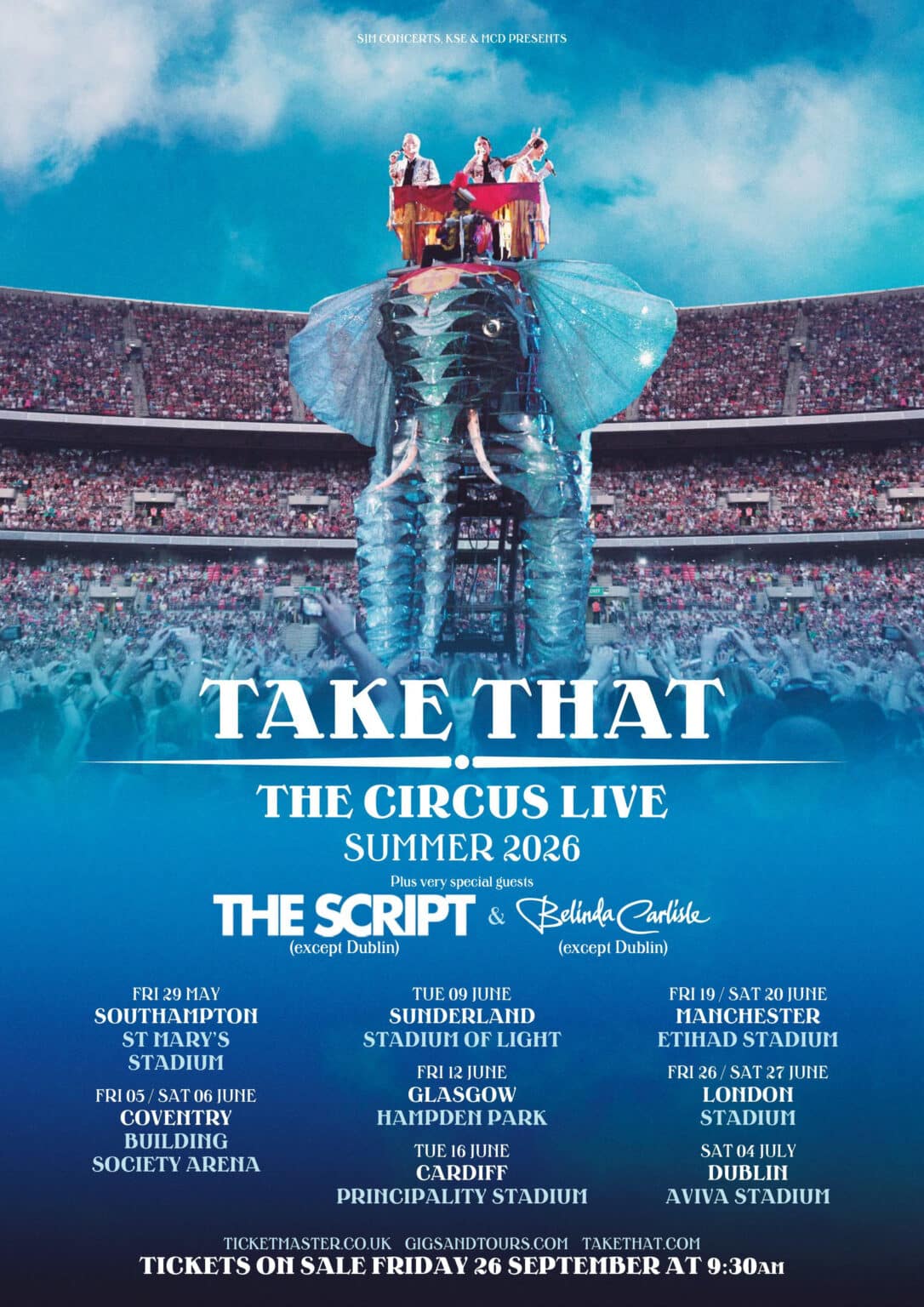 Take That Revive ‘The Circus’ With Huge 2026 Stadium Tour - Music and Gigs