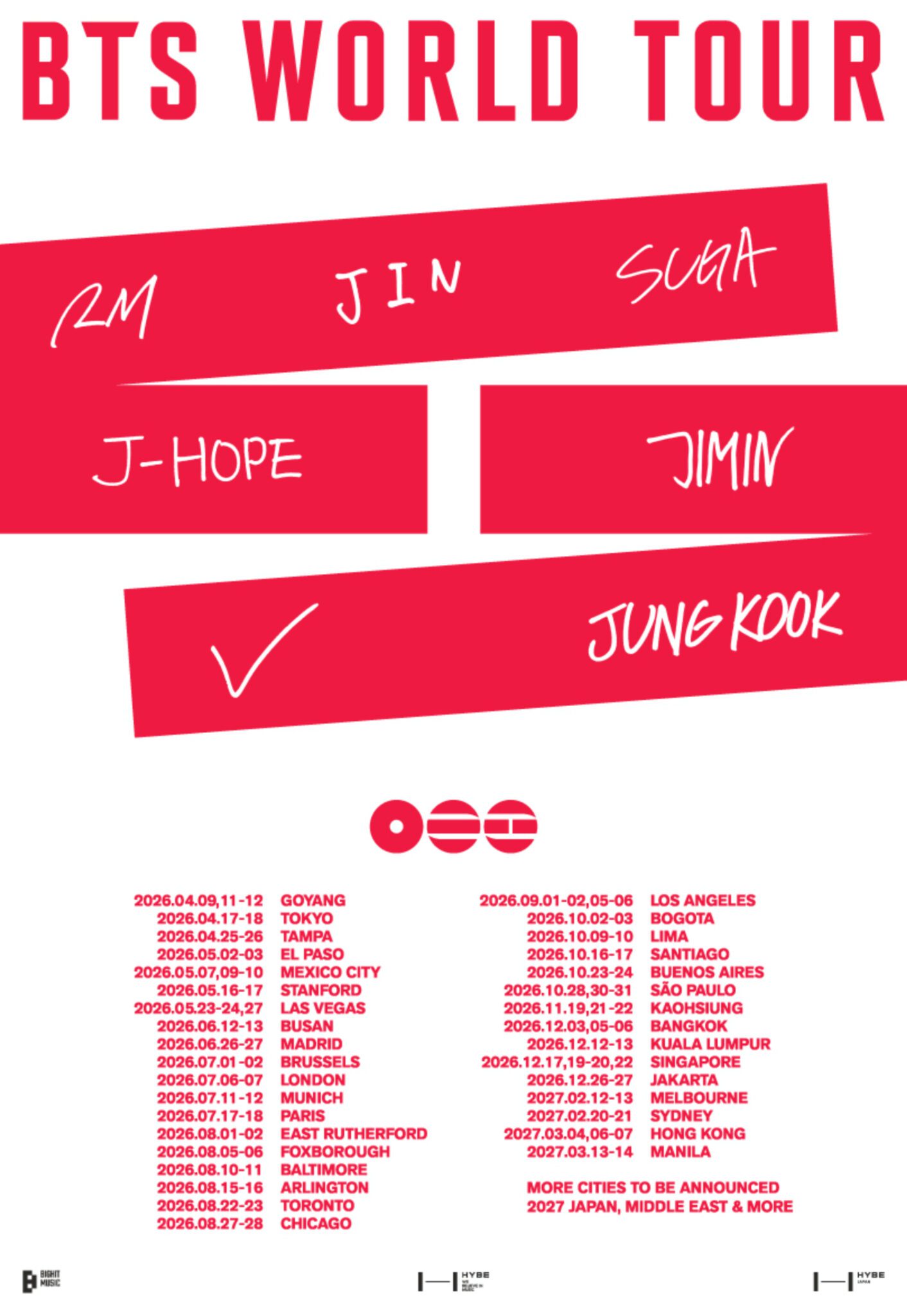 BTS ARIRANG World Tour: Updated Dates, Venues, and Ticket Guide