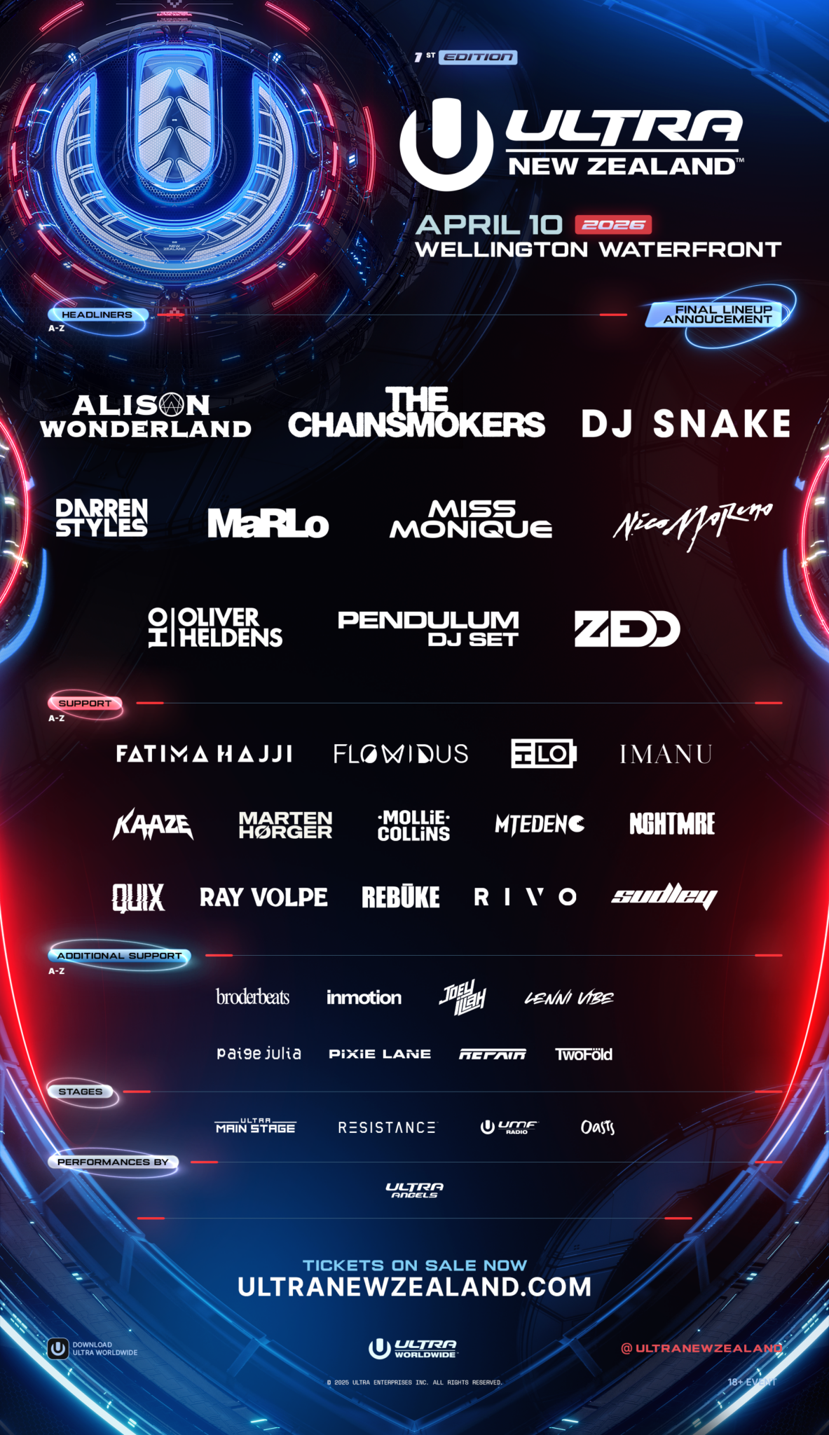 ULTRA New Zealand 2026 Completes Lineup: Alison Wonderland and Pendulum ...
